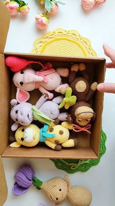 Африканские зверята:игрушки крючком #длядетей #игрушки #подарки #африка ...