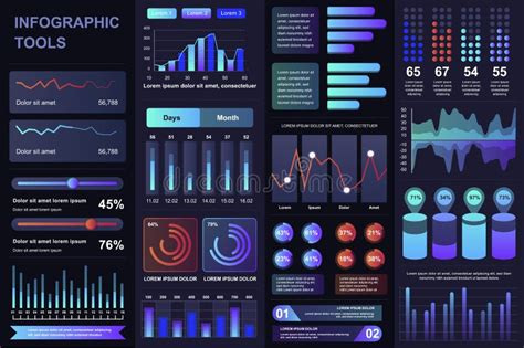 Bundle Infographic UI UX KIT Elements Stock Vector Illustration Of Banner Report
