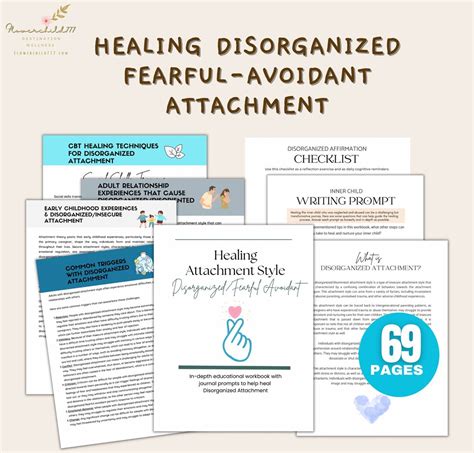 Disorganized Attachment Style Workbook Fearful Avoidant Attachment Style Attachment Workbook
