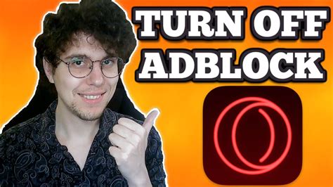 How To Turn Off Adblock In Opera Gx Youtube