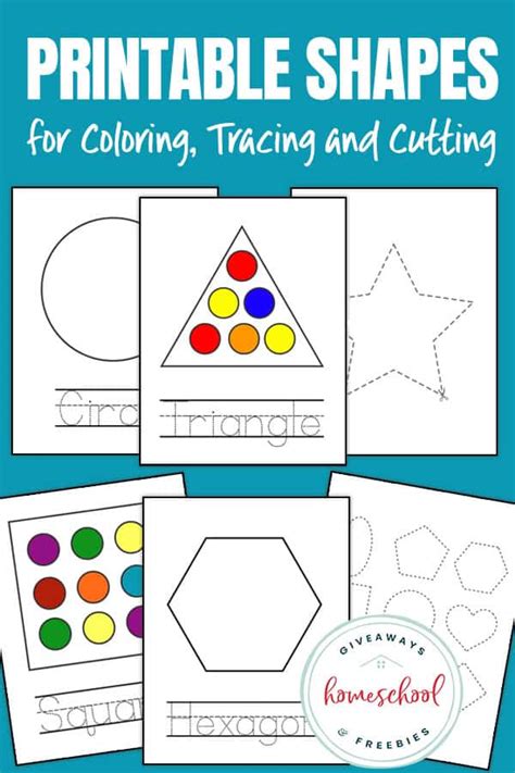 Free Printable Shapes For Coloring Tracing And Cutting Worksheets Library