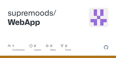 GitHub Supremoods WebApp