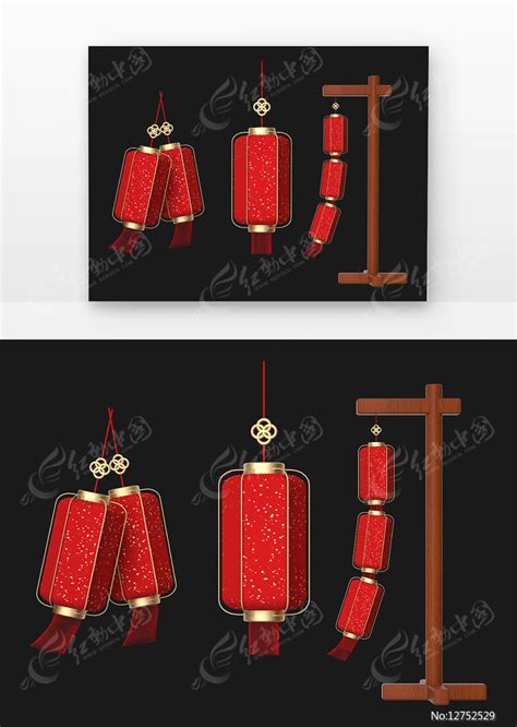 C4D建模渲染的中国传统灯笼图片下载 红动中国