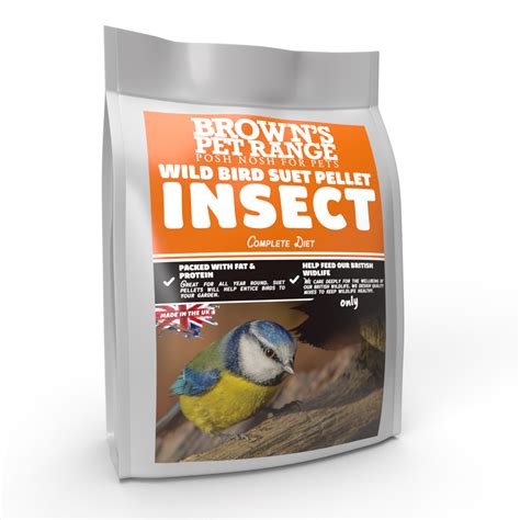 Posh Nosh For Wild Birds Insect Suet Pellets Browns Pet Range
