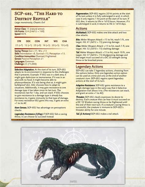 Scp Foundation Files An Scp Based 5e Homebrew R Dndhomebrew