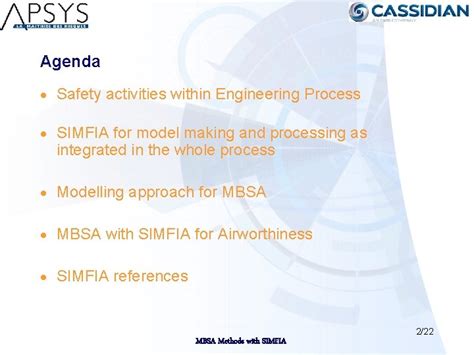 Model Based Safety Analysis MBSA Methods With SIMFIA