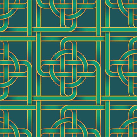Abstract Green Celtic Knot Seamless Background 11646312 Vector Art At