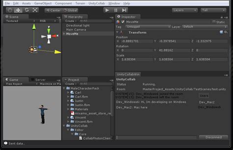 M2h Unitycollab Multiplayer Unity Editor