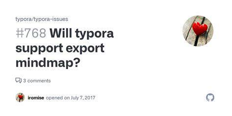 Will Typora Support Export Mindmap Issue Typora Typora Issues