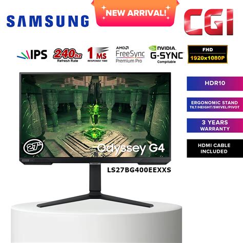 Samsung 27 Ls27bg400eexxs Odyssey G4 Ips 240 Hz Fullhd Hdr10240hz 1ms