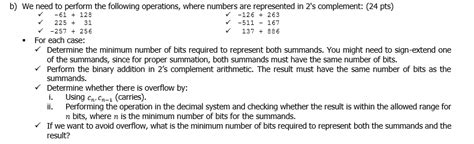 Solved B We Need To Perform The Following Operations Where