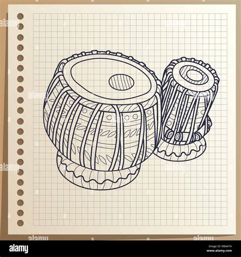 Tabla Drums Stock Vector Images Alamy