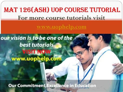 Ppt Mat 126ash Course Tutorialuophelp Powerpoint Presentation