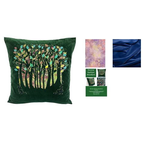 Delphine Brooks Royal Reverse Applique Cushion Kit Instructions And Fabric 1m Sewingstreet