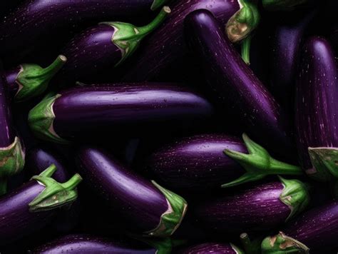 Premium Ai Image Eggplant Background As Seamless Tile Generative Ai