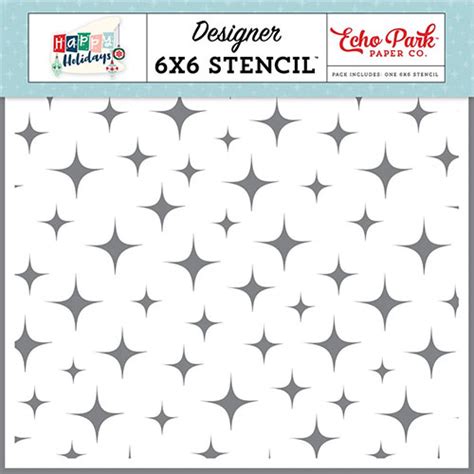 Schablon Echo Park Holiday Cheer Sparkle 6x6 Tum