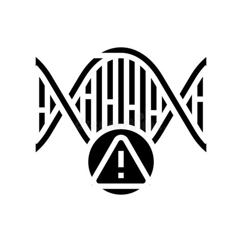 Genetic Predisposition Obesity Overweight Glyph Icon Vector