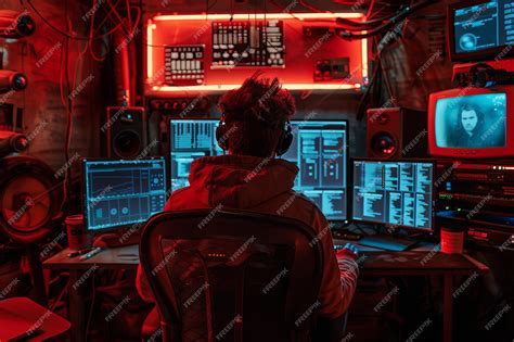 Premium Photo Anonymous Hacker With A Pixelated Face From A Matrix
