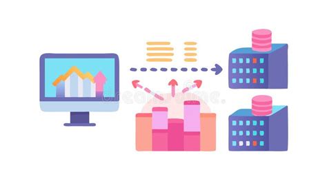 Data Distribution Across Multiple Servers Symbolizing Cloud