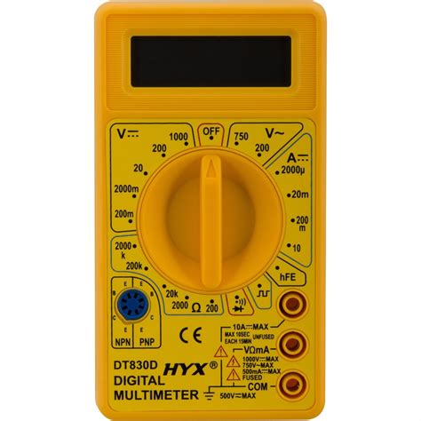 Multímetro Digital Com Cabo De Multiteste Testador Dt 830 R 4499 Em