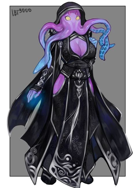 Female Mind Flayer Fantasy Character Design Character Art Concept
