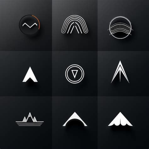 Premium AI Image Logo Set Modern And Creative Branding Idea