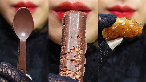 👄asmr 초콜릿 얼음 코하쿠토 먹방 Eating Sounds Youtube