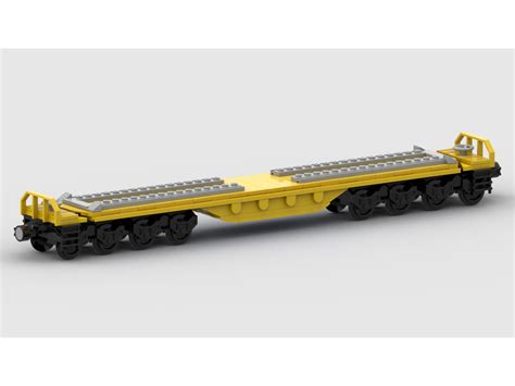 Lego Moc Us Heavy Duty Flat Car By Bumu Rebrickable Build With Lego