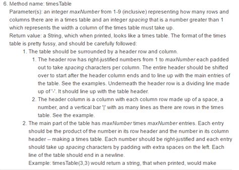 Solved Required Methods You Must Implement Each Of The Chegg