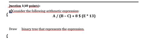 Solved Question 140 Points Aconsider The Following