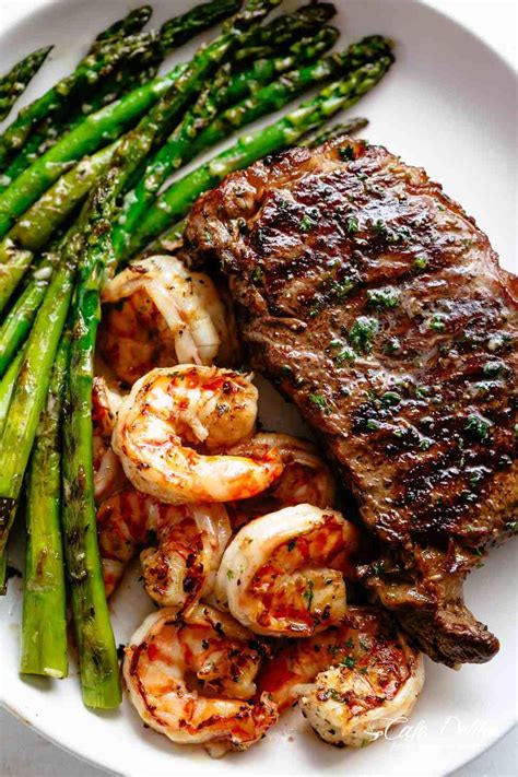 Garlic Butter Grilled Steak And Shrimp Cafe Delites