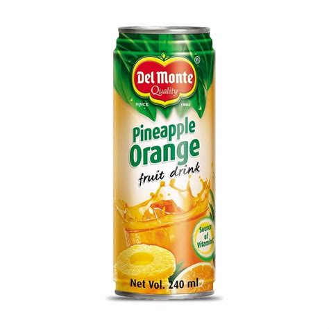 Del Monte Pineapple Orange Fruit Drink 240 Ml