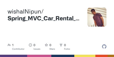 GitHub WishalNipun Spring MVC Car Rental System