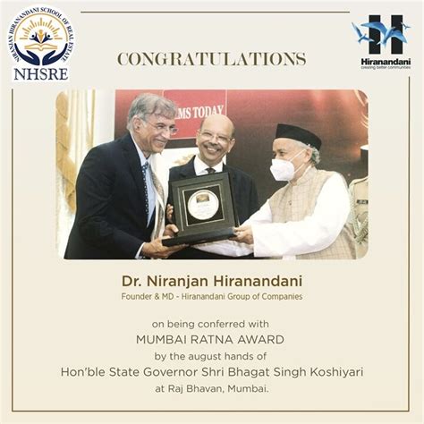 Nh Re On Linkedin Were Ecstatic To Announce That Dr Niranjan