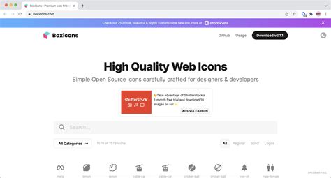 推荐 5 个优秀的 javascript 图标库 js图标 csdn博客