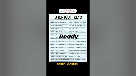 Shortcut Keys Excel Word Computerknowledge Computershortcutkeys