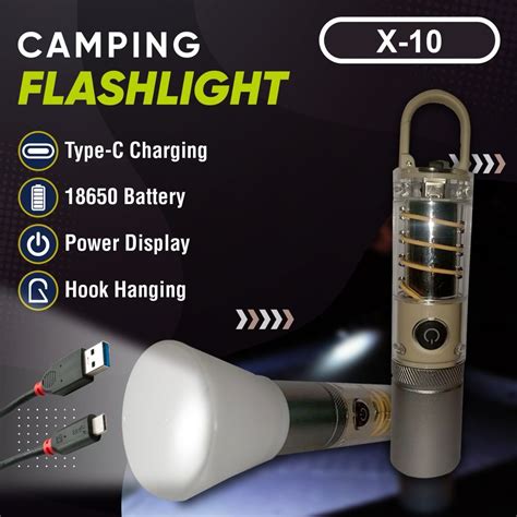Camping Flashlight Model X10 Vision Light