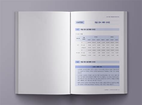 한글 보고서 양식 디자인 문서 제안서 무료 다운로드