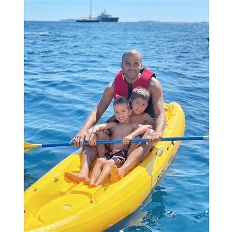 Photo Tony Parker Et Ses Fils Liam Et Josh En Vacances Août 2021