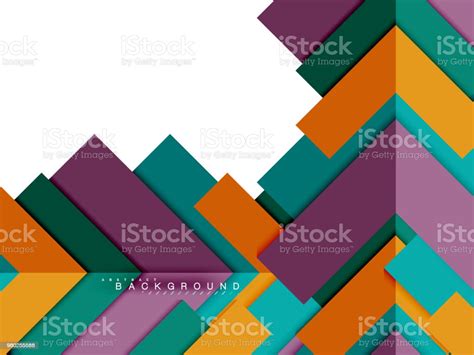 여러 가지 빛깔된 추상적인 기하학적 도형 기하학 배경 웹 배너에 대 한 0명에 대한 스톡 벡터 아트 및 기타 이미지 0명 3차원 형태 개념 Istock