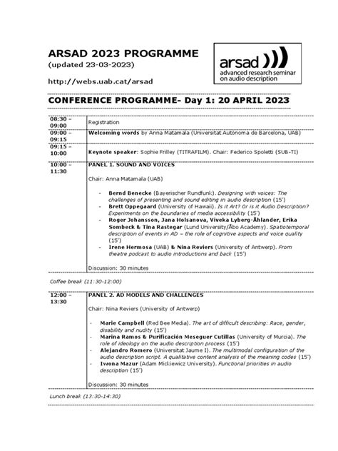 Arsad Programme Updated 23 03 2023 Pdf