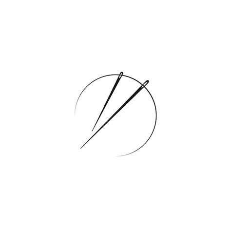 Premium Vector Needle Sewing Logo Icon Vector Design Template