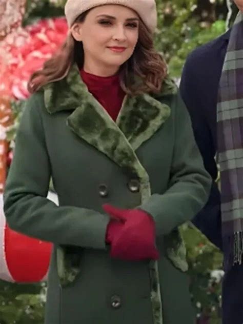 Rescuing Christmas 2023 Rachael Leigh Cook Green Coat