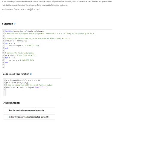 Solved In This Problem You Wil Implement Matlab Code To