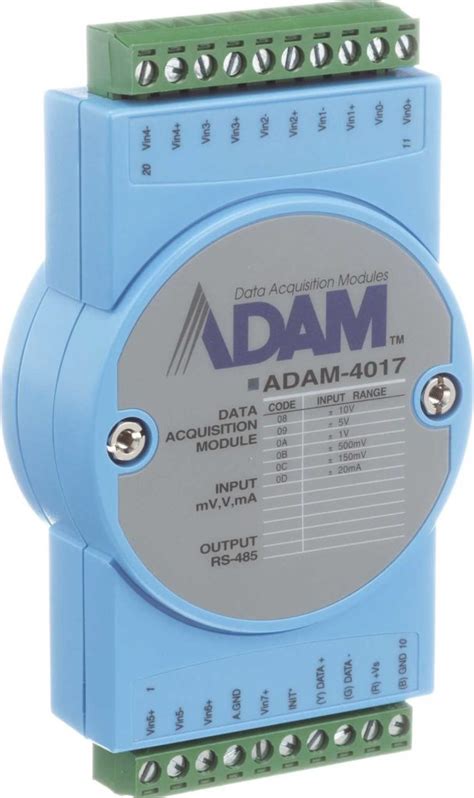 Adam 4017 8 Ch Analog Input Module With Modbus Advantech Ae
