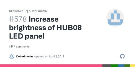 Increase Brightness Of HUB08 LED Panel Issue 578 Hzeller Rpi Rgb