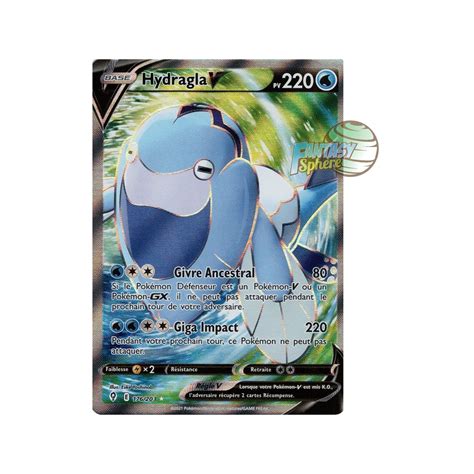 Hydragla V Full Art Ultra Rare 176 203 Epee Et Bouclier Evolution