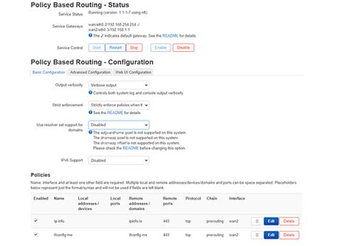 policy based routing is not working as expected network and wireless