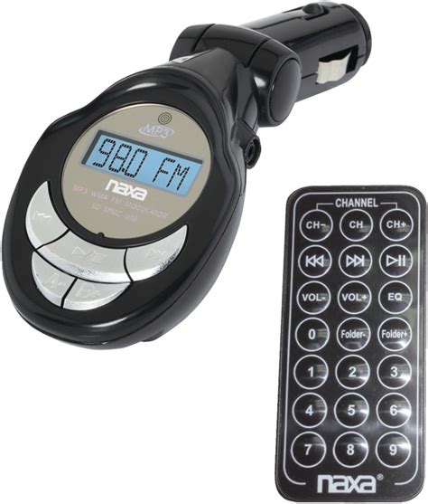 Amazon NAXA Electronics MP3 WMA FM Modulator Transmitter With LCD
