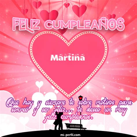 🎂 Feliz Cumpleaños Ix Martina Tarjetas  Online